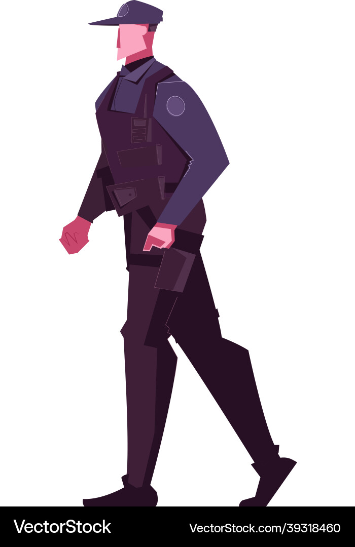 Security guard Royalty Free Vector Image - VectorStock