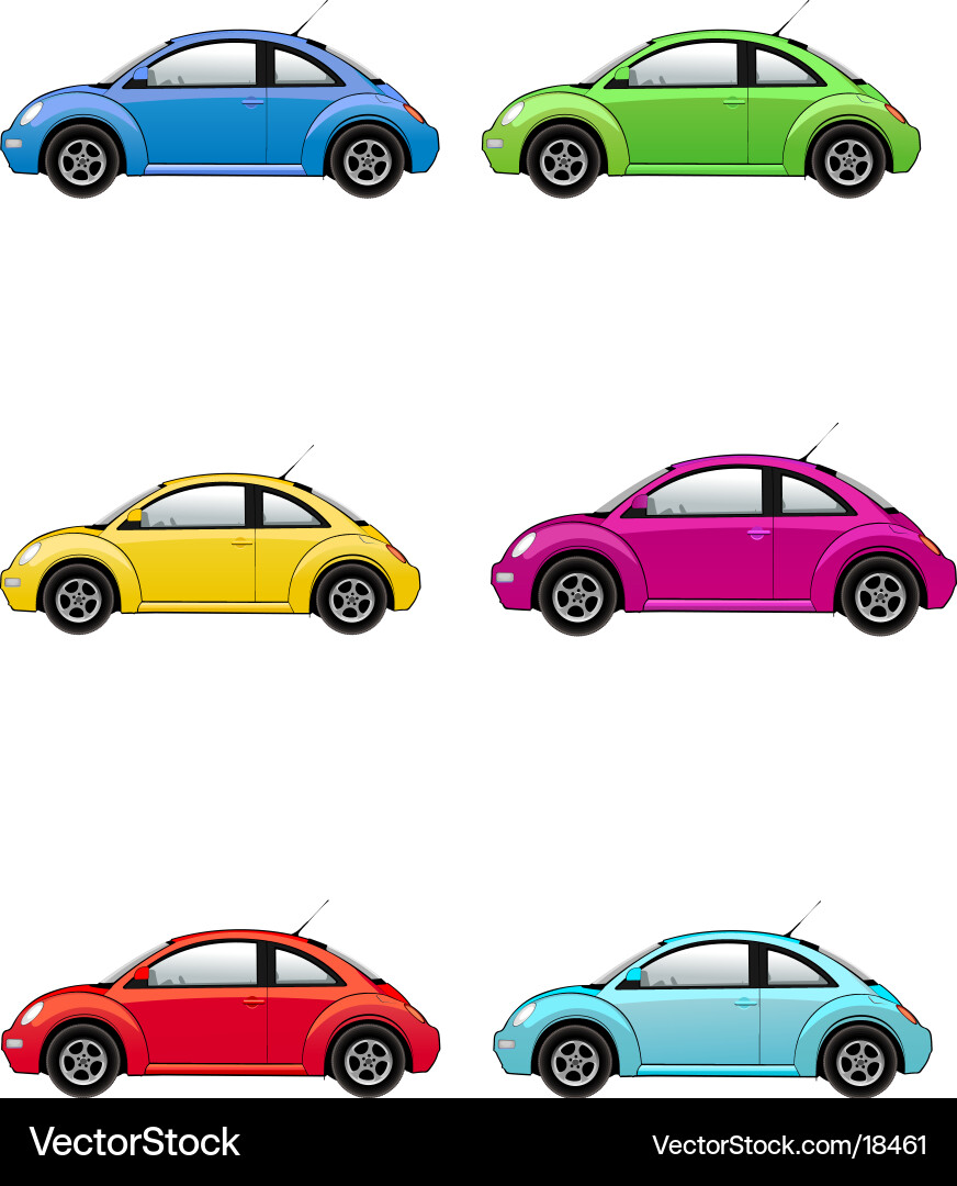 Set of cars Royalty Free Vector Image - VectorStock