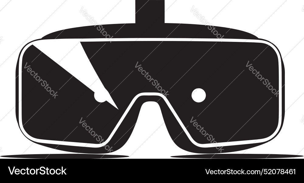 Techno vision digital vr graphics logo Royalty Free Vector