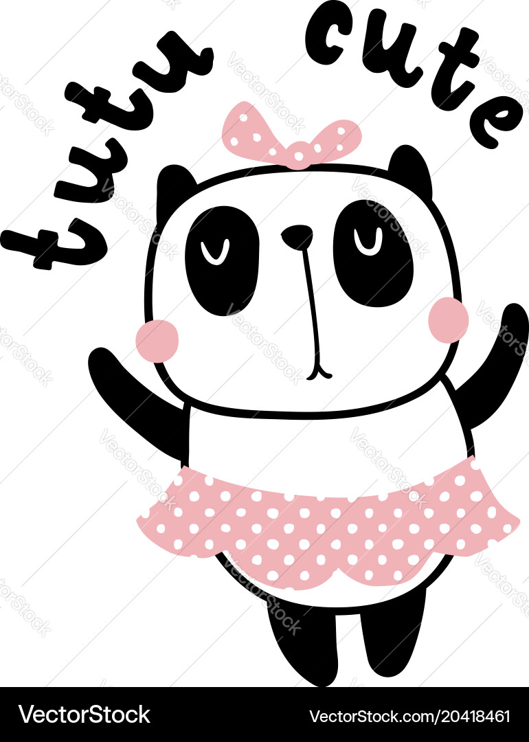 Tutu cute Royalty Free Vector Image - VectorStock
