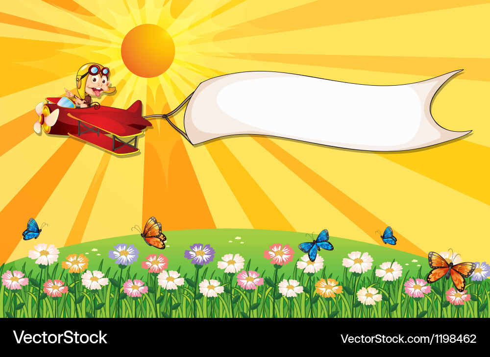 Empty signage Royalty Free Vector Image - VectorStock