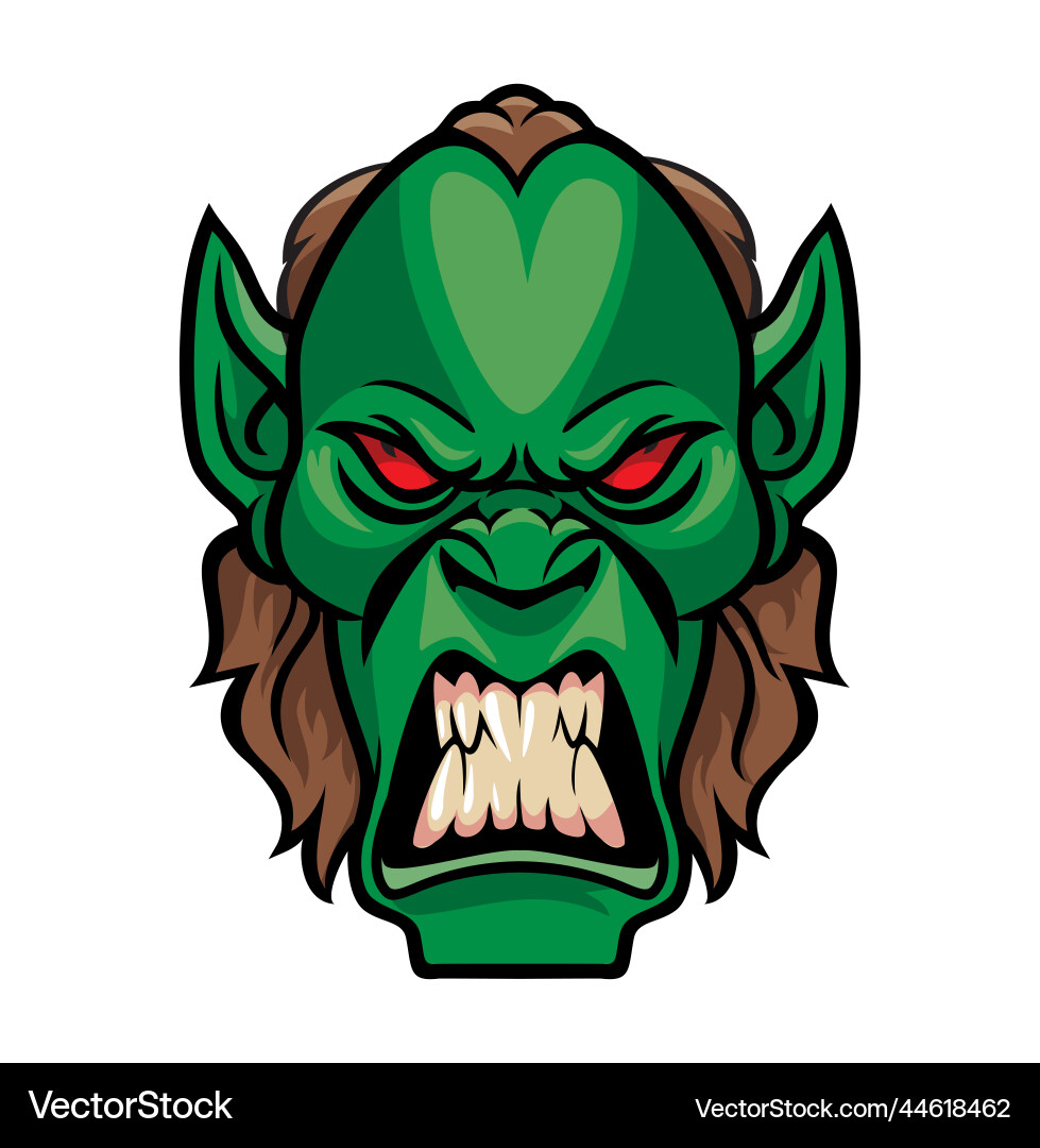 Orc mascot Royalty Free Vector Image - VectorStock