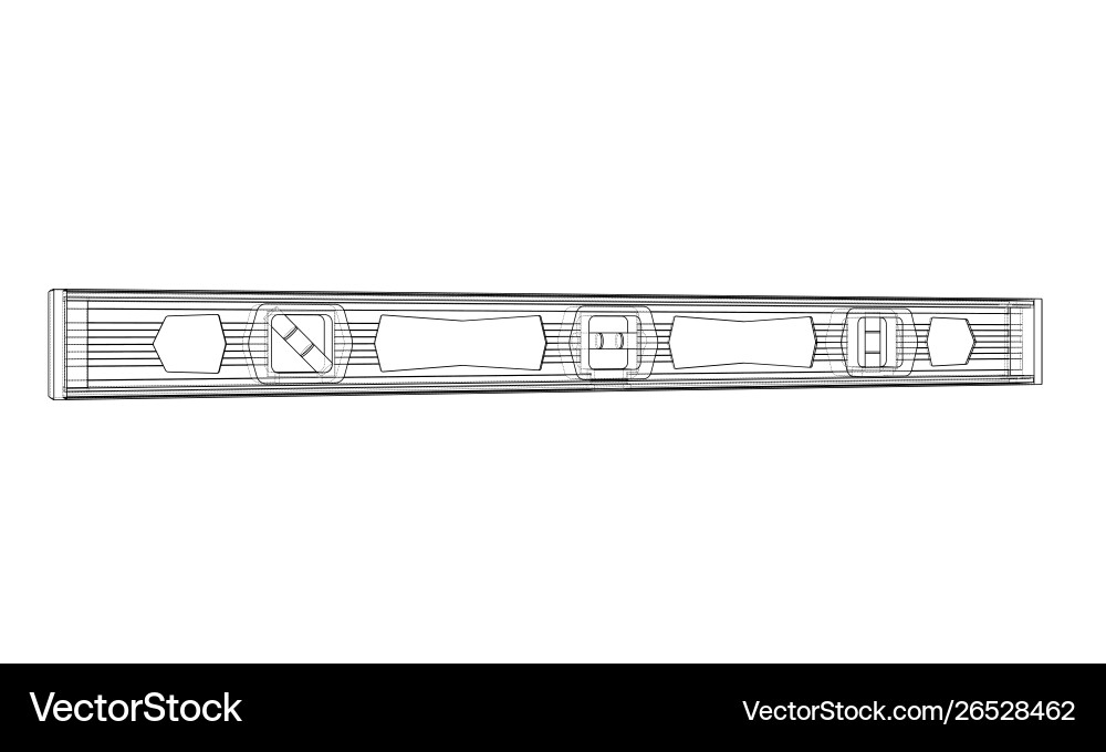 Outline building level Royalty Free Vector Image