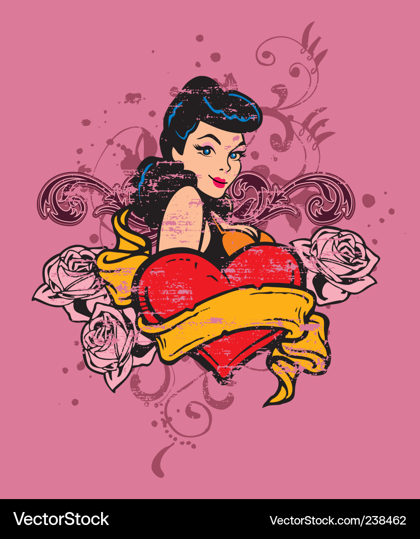 Vintage Pinup Vector Images (over 2,300)