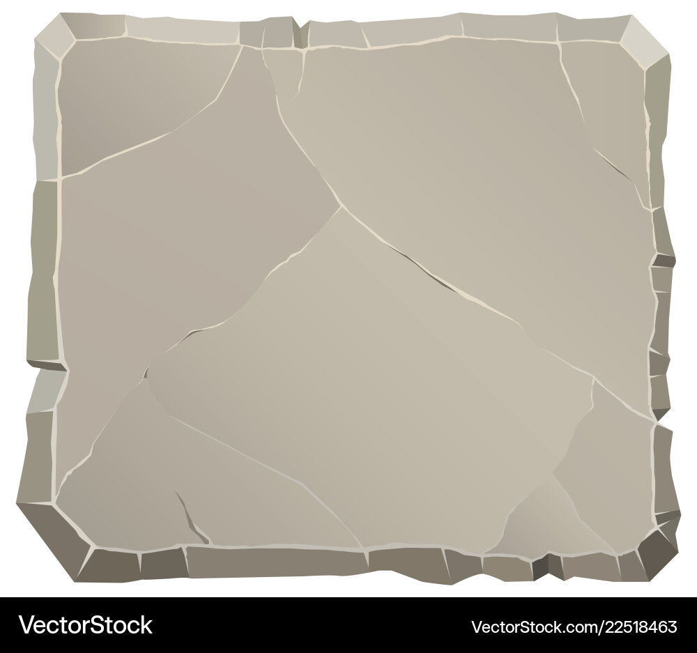 Cartoon Stone Rocks - Cracked Boulder Set Vector Image