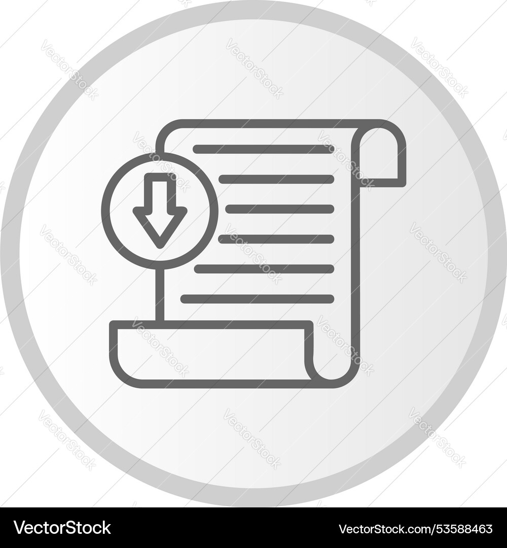 Invoice Linie Kreis grau Ikone Lizenzfreies Vektorbild