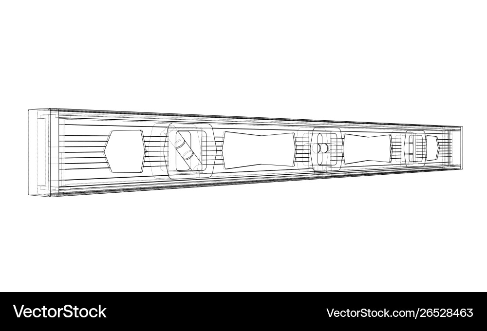Outline building level Royalty Free Vector Image