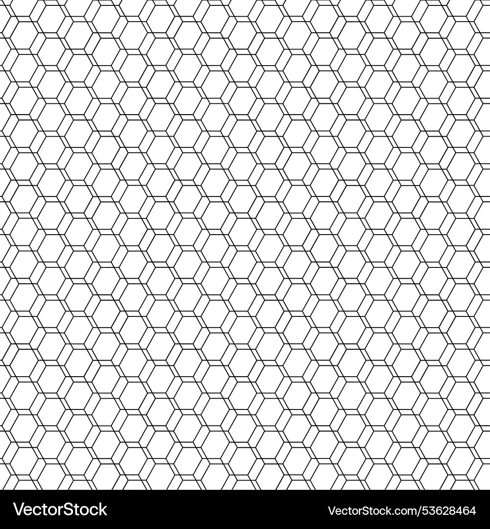 Abstract geometric pattern with hexagons stripes Vector Image