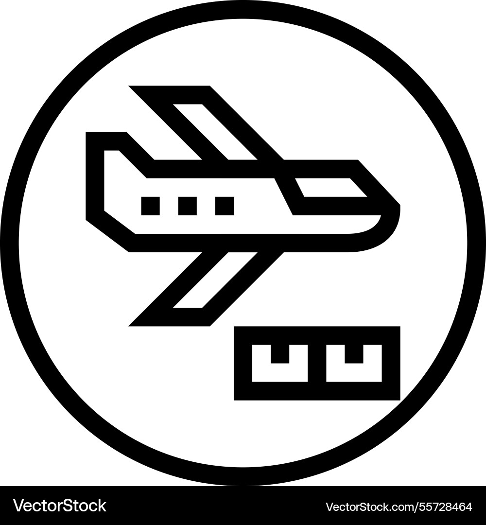 Air freight icon design Royalty Free Vector Image