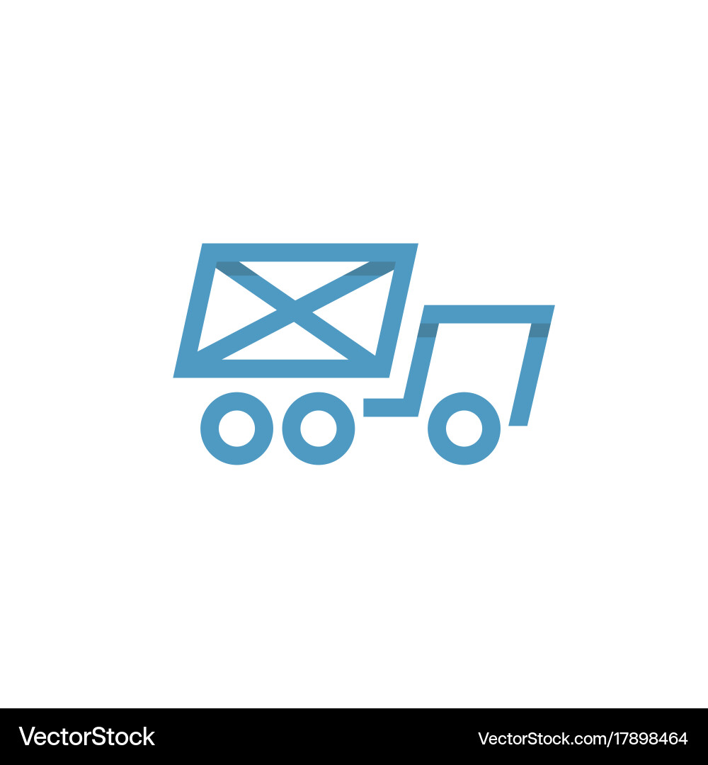 Car icon mail envelope on the back logos Vector Image