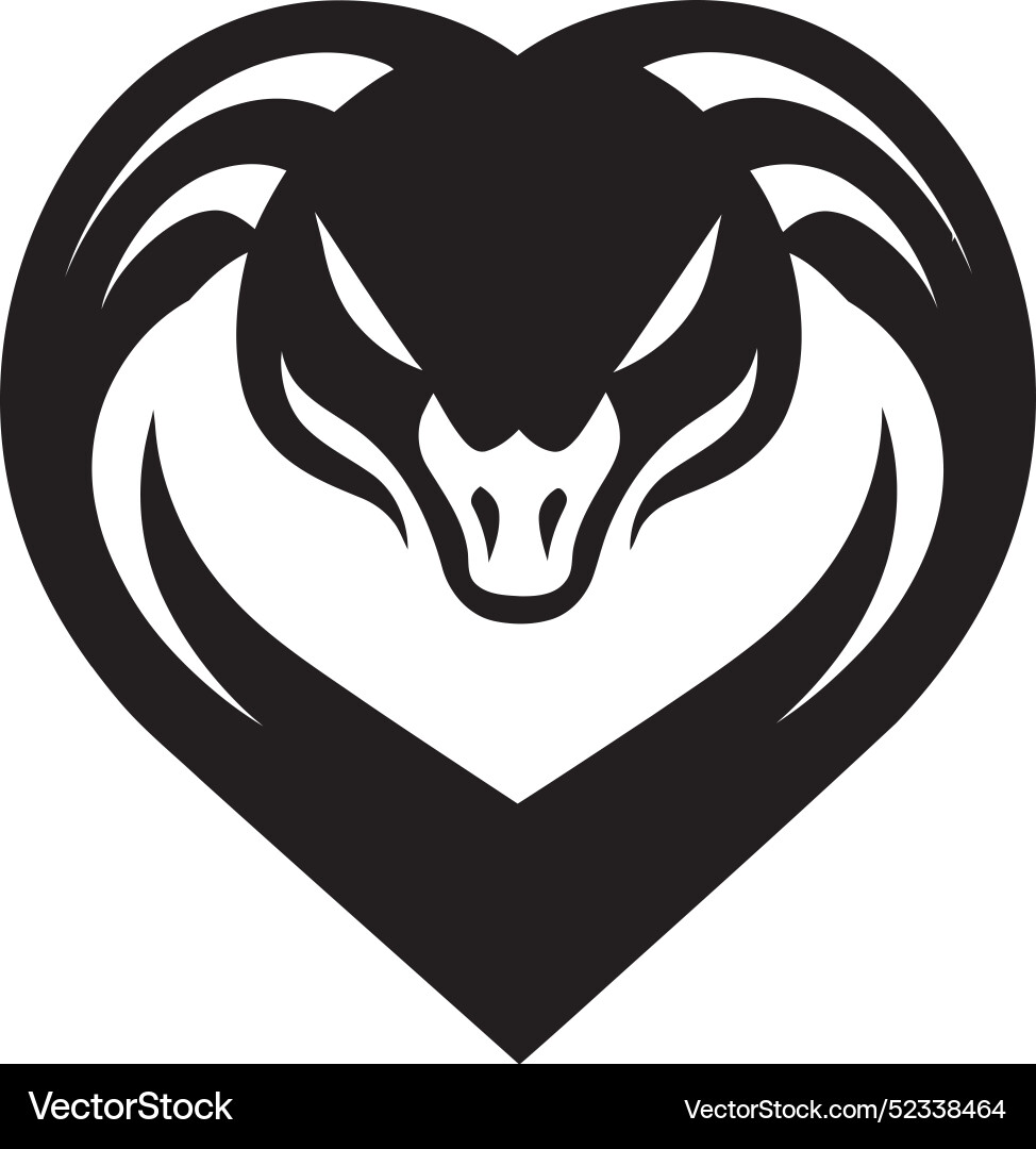 Dark scales snake python black gr Royalty Free Vector Image