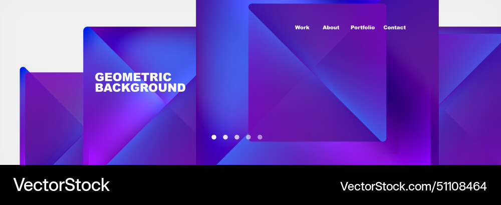 Violet and electric blue geometric background Vector Image