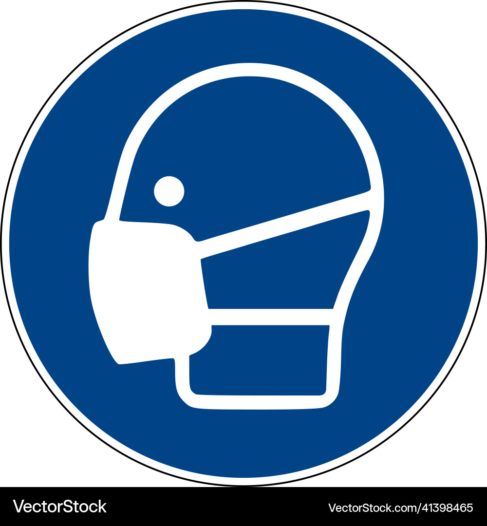 Face mask Royalty Free Vector Image - VectorStock