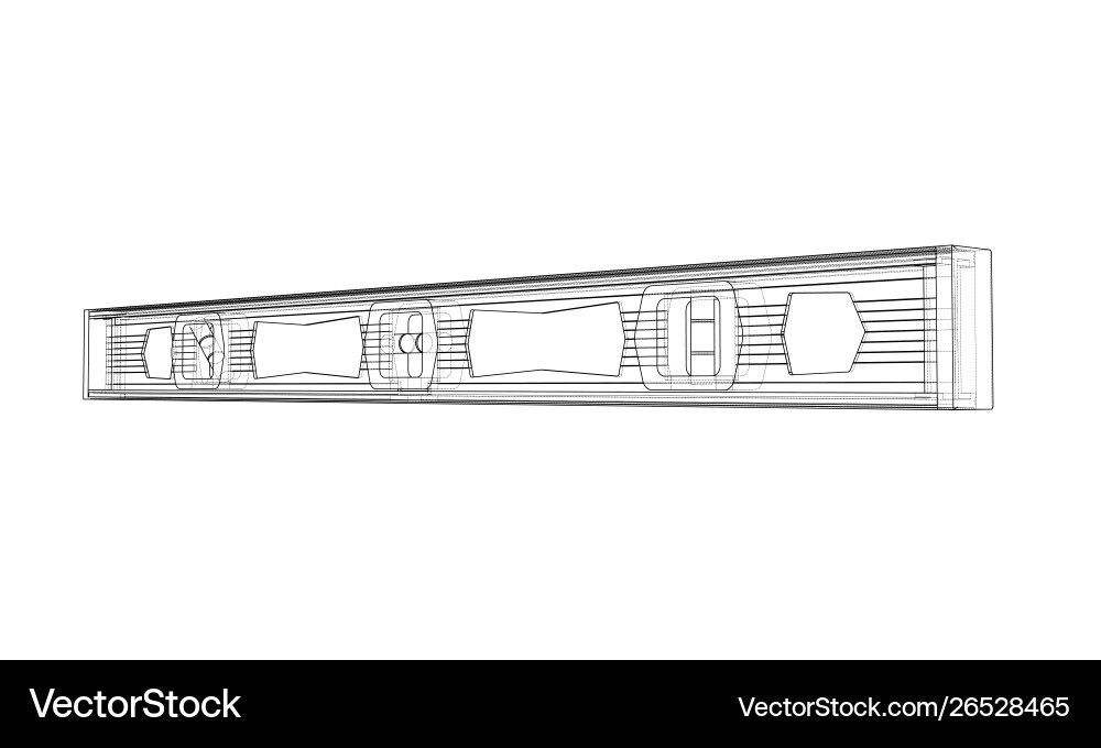 Outline building level Royalty Free Vector Image