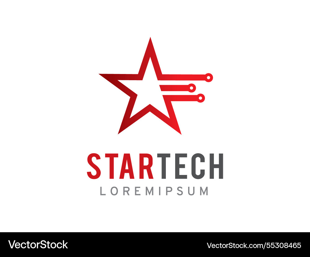 Star technology logo symbol or icon template – Royalty-Free Vector ...