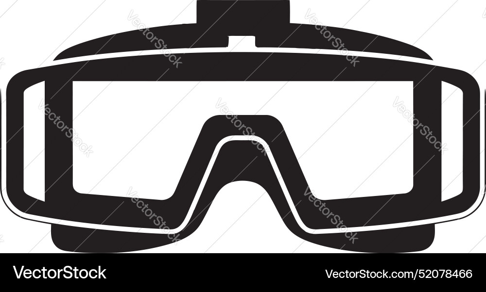 Futuristic focus logo for vr goggles virtual Vector Image