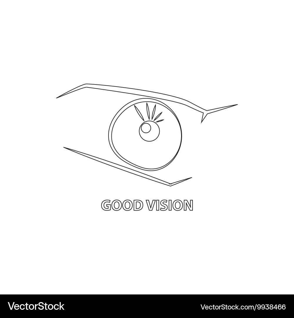 Good vision icon Royalty Free Vector Image - VectorStock