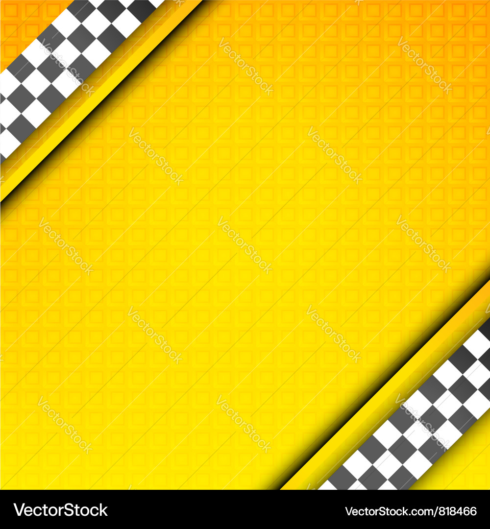 Racing template taxi backdrop Royalty Free Vector Image