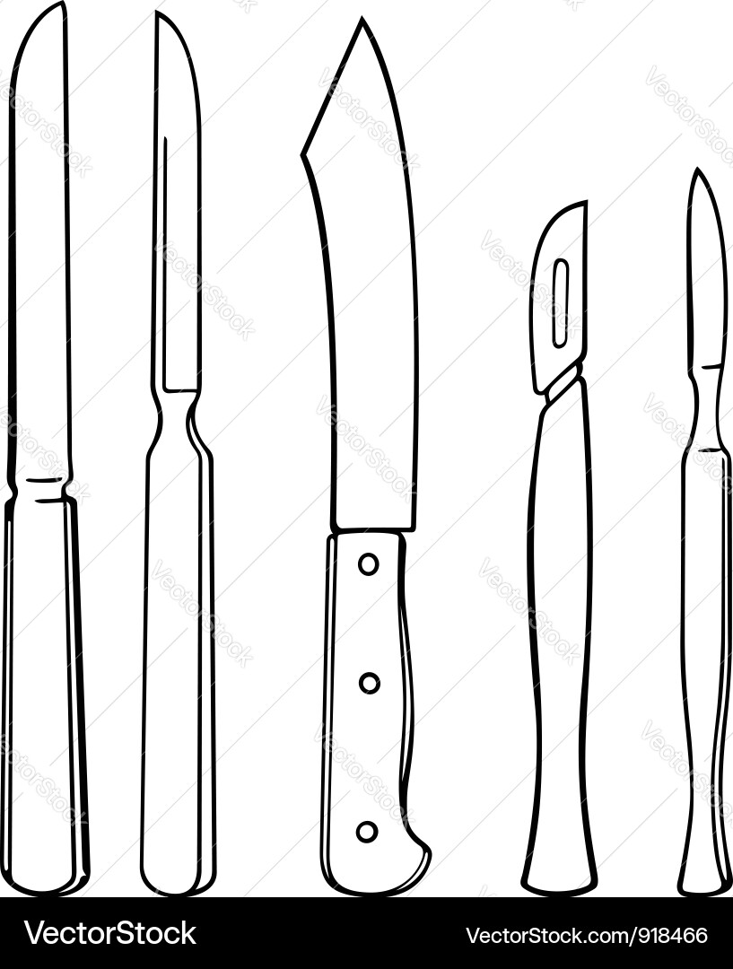Surgical instruments Royalty Free Vector Image