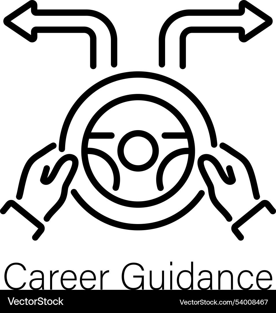 Career guidance Royalty Free Vector Image - VectorStock