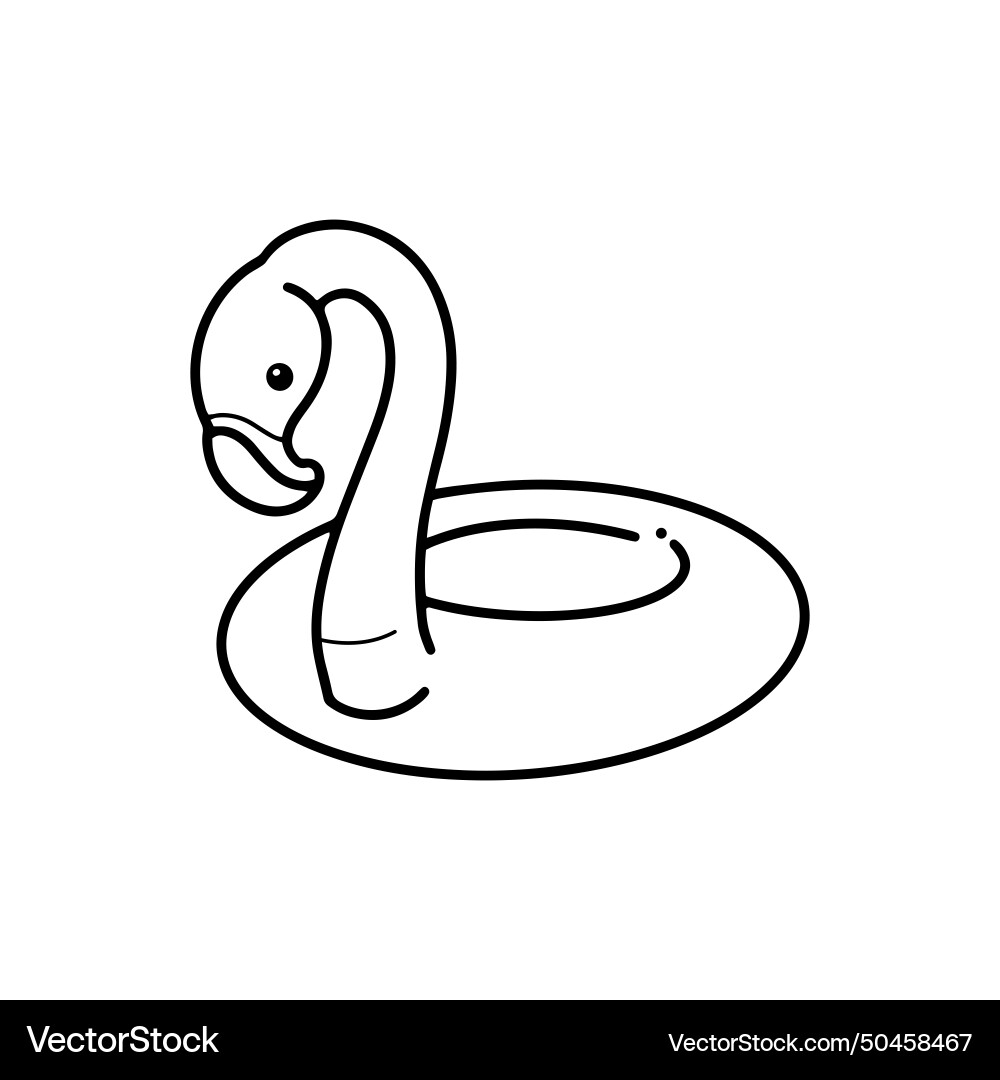 Cute cartoon of inflatable Royalty Free Vector Image