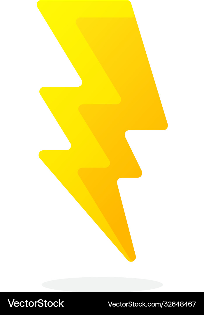 Electric lightning bolt Royalty Free Vector Image