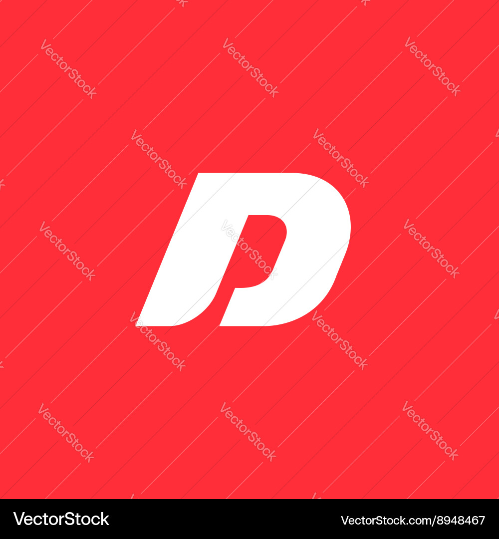 Letter d logo icon design template elements Vector Image