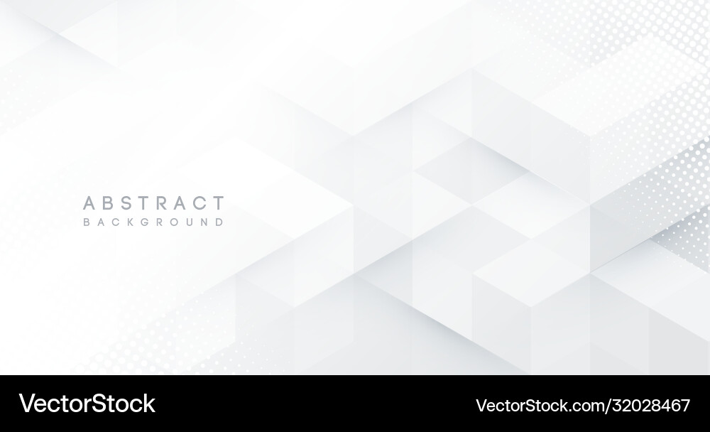 Modern White Geometric Background Royalty Free Vector Image