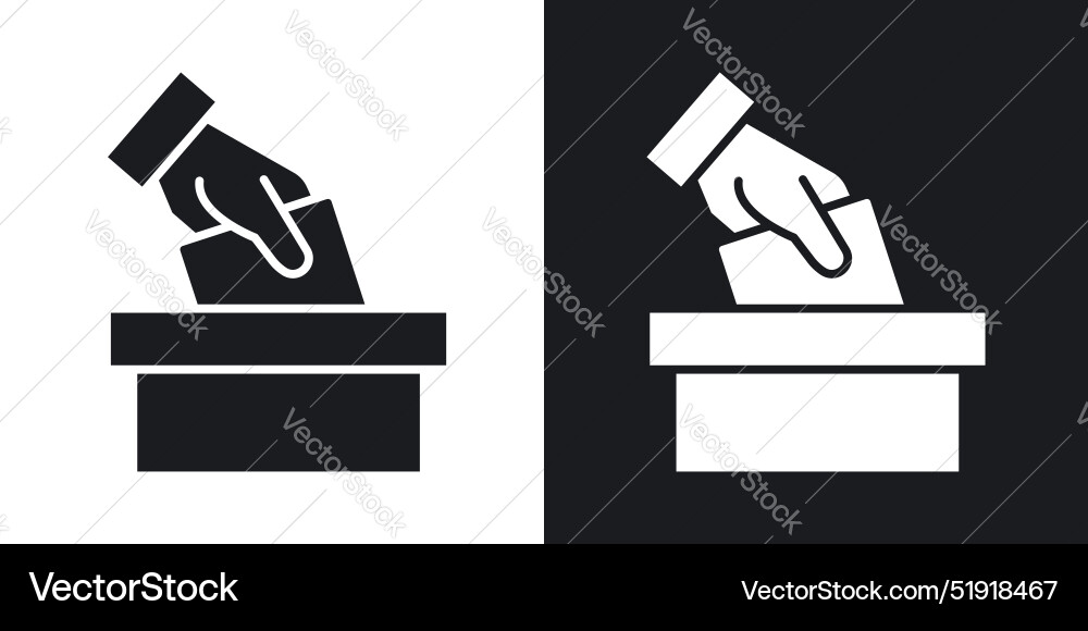 Vote box icon symbol Royalty Free Vector Image