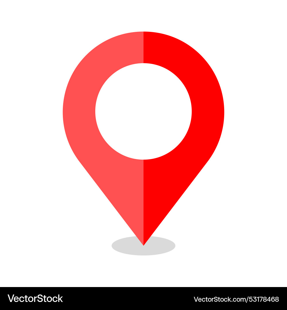 Button pin badge locate pin gps map Royalty Free Vector