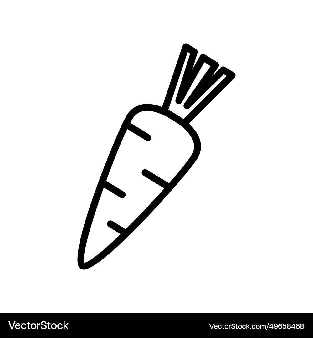 Carrot line icon logo image Royalty Free Vector Image Carrot line icon logo image Royalty Free Vector Image