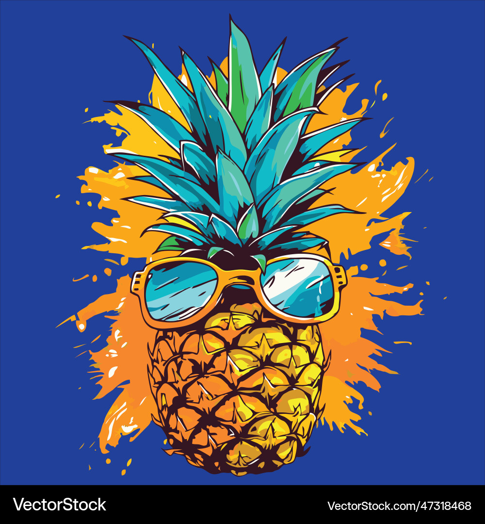 Creative pineapple design for personalized artwork