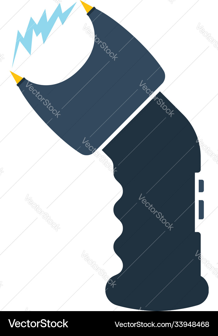Police stun gun icon Royalty Free Vector Image