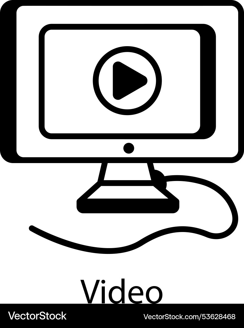 Video Royalty Free Vector Image - VectorStock