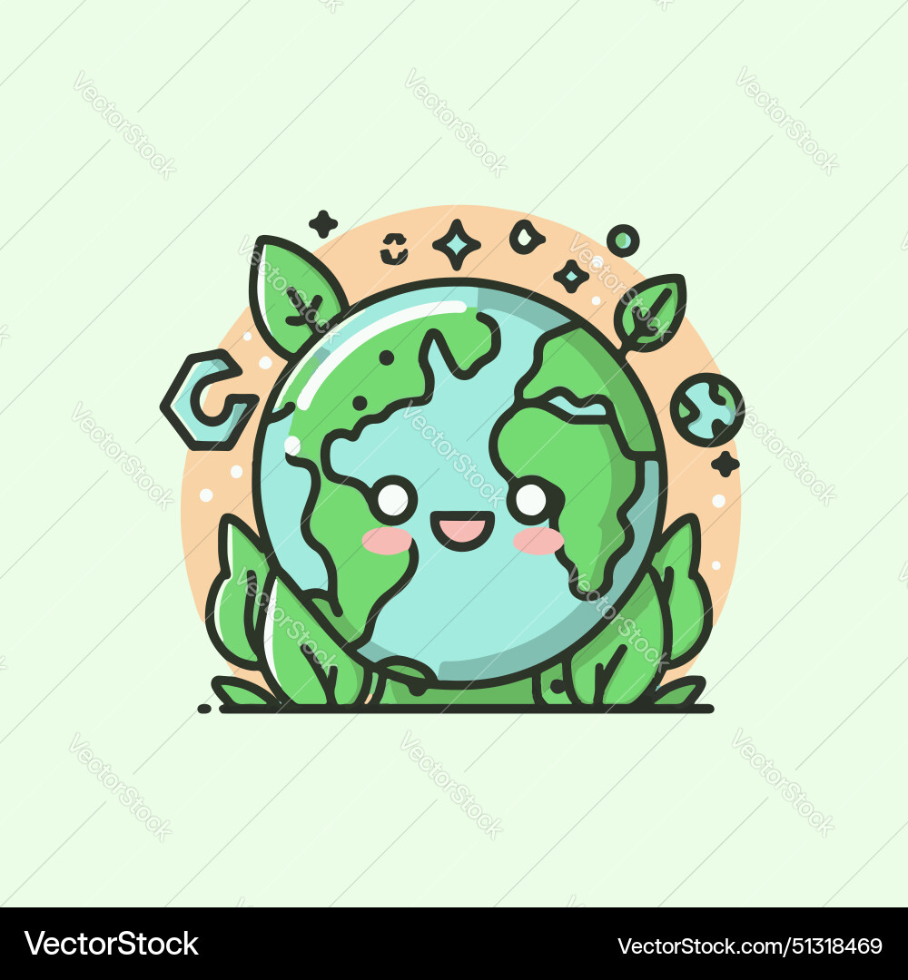 Cute depicting various environmental conditions Vector Image