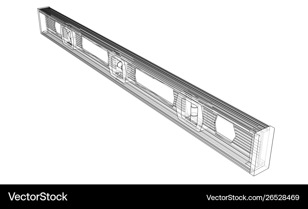Outline building level Royalty Free Vector Image