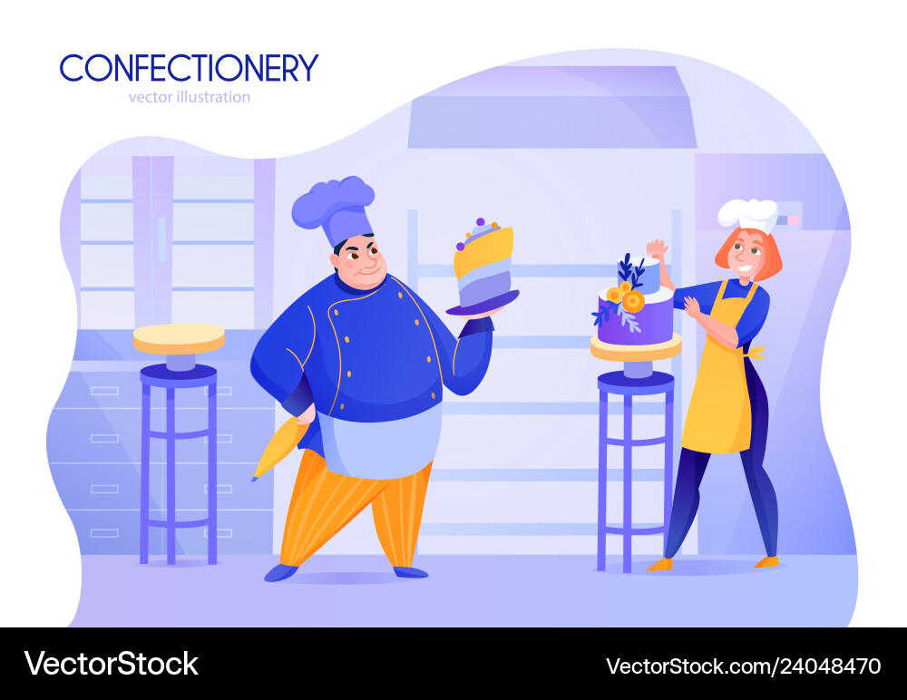 Cooks cartoon Royalty Free Vector Image - VectorStock