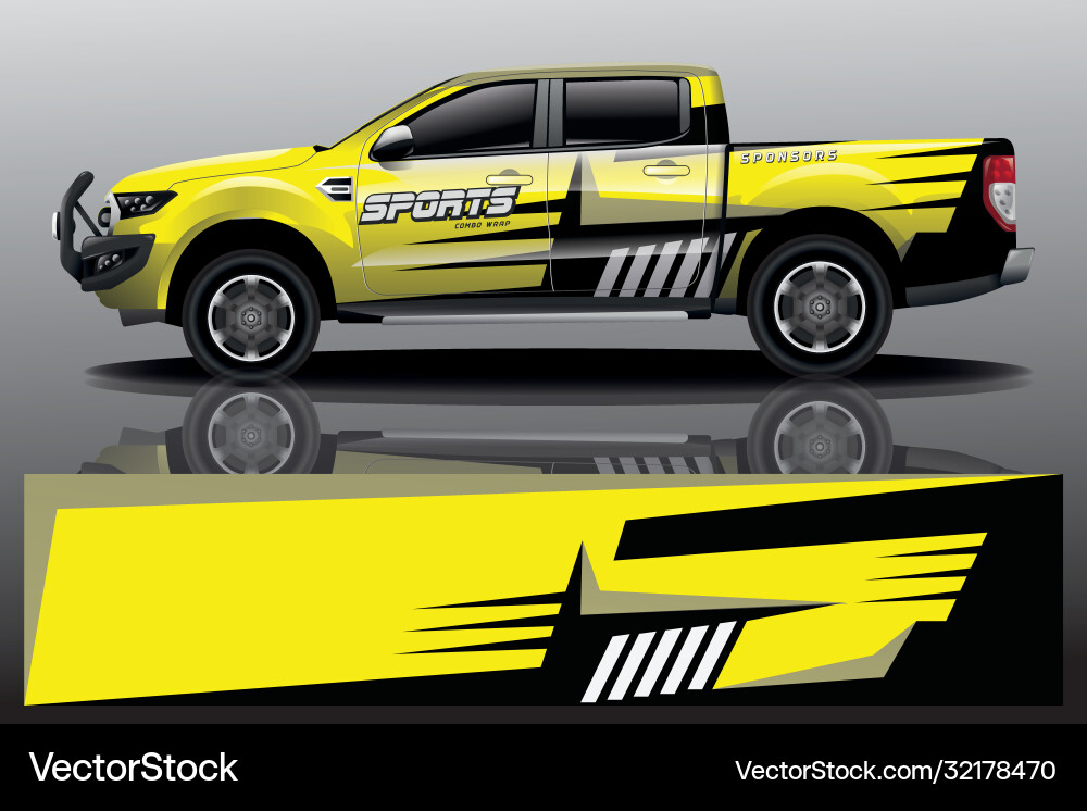 Ford Ranger Offroad Graphics Royalty Free Vector Image