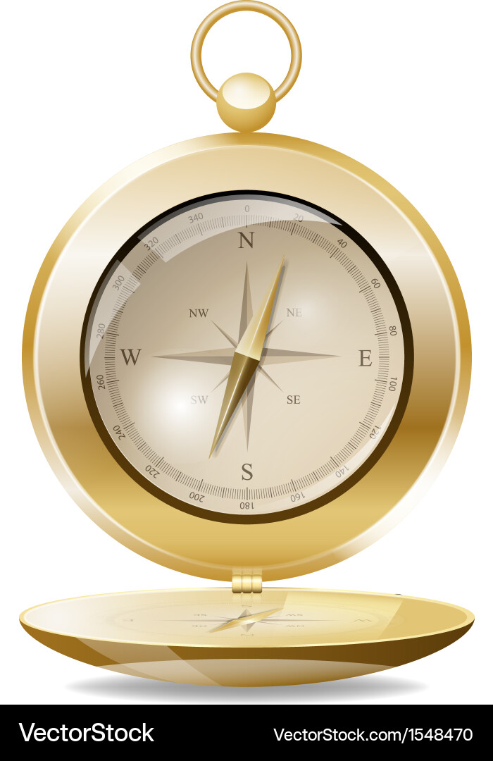 Vintage compass Royalty Free Vector Image - VectorStock