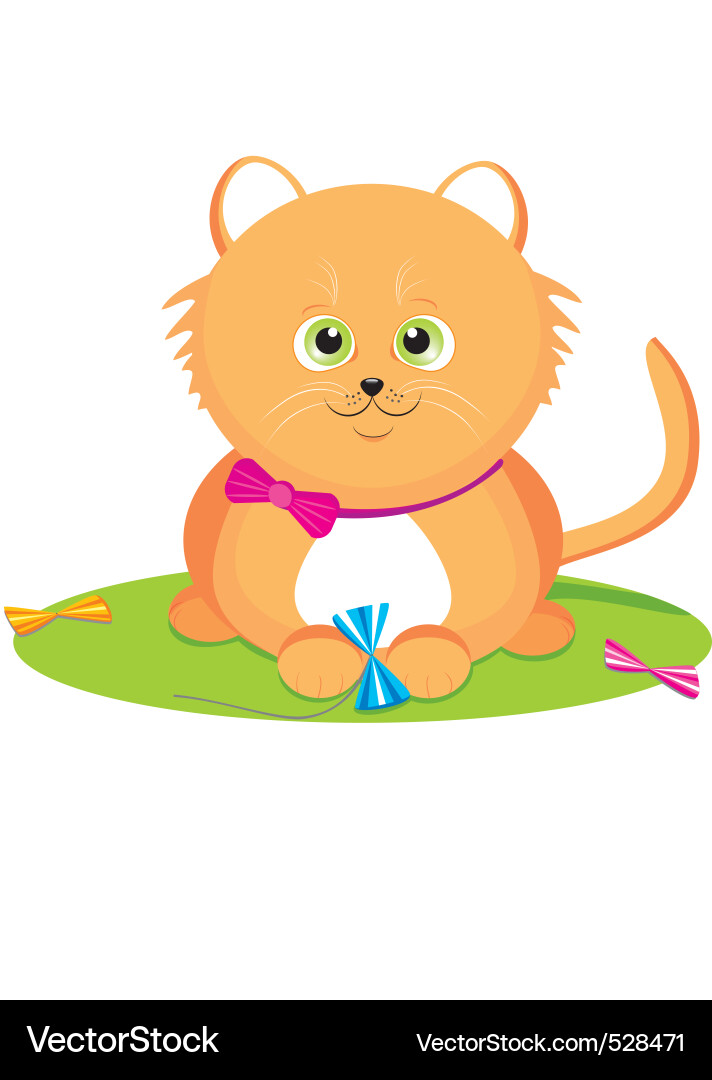 Cartoon cat Royalty Free Vector Image - VectorStock