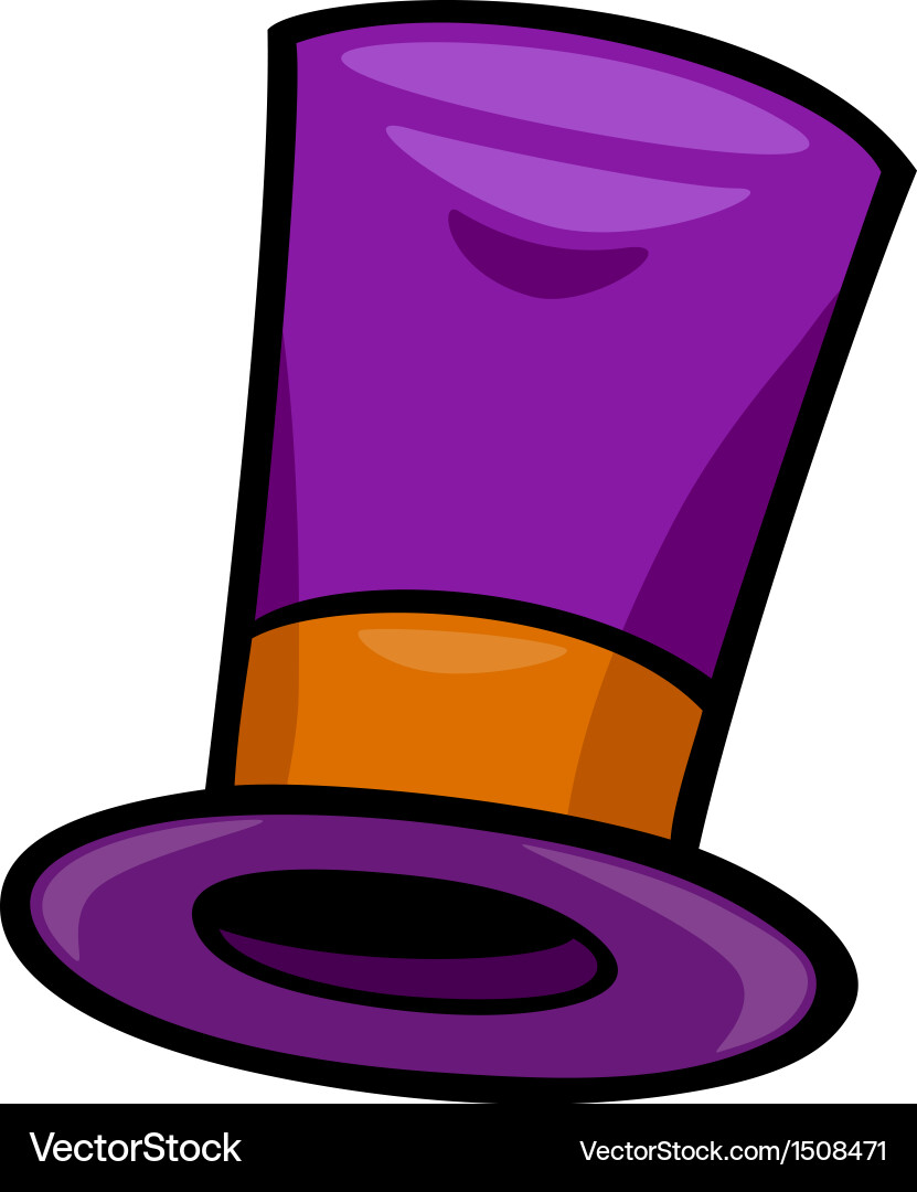 Hat clip art cartoon Royalty Free Vector Image