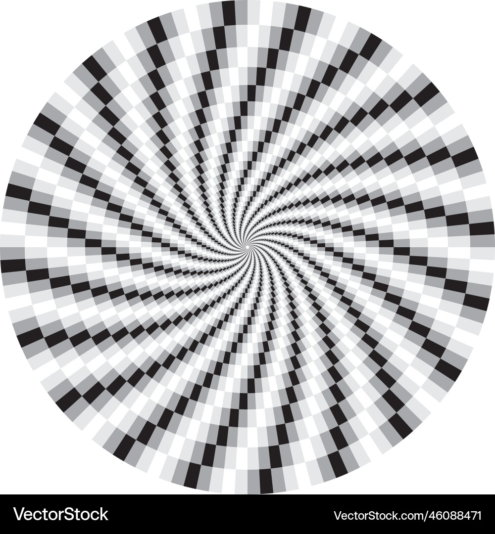 Rotating motion optical illusion background Vector Image