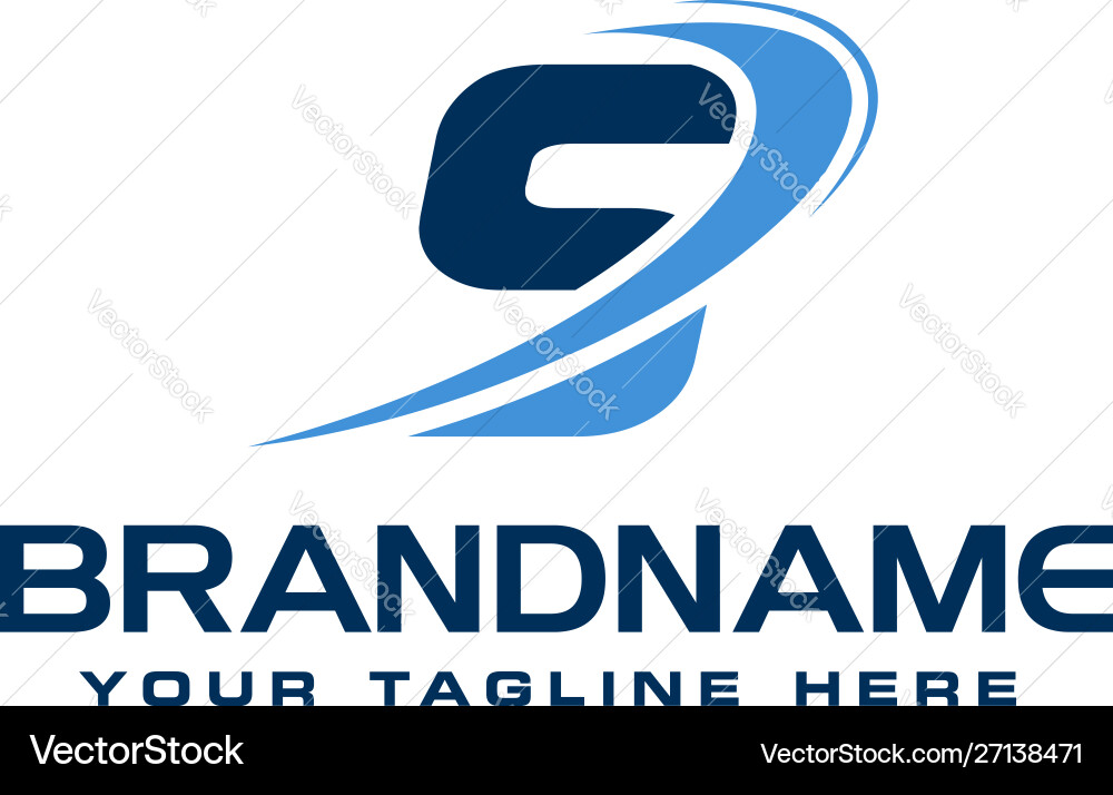 S Technology Logo Concept Royalty Free Vector Image