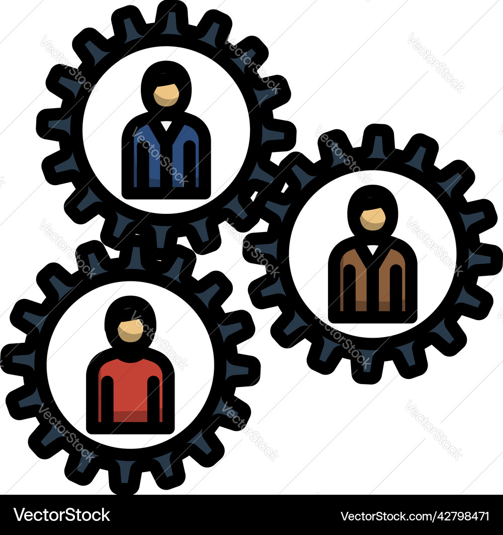 Teamwork icon Royalty Free Vector Image - VectorStock
