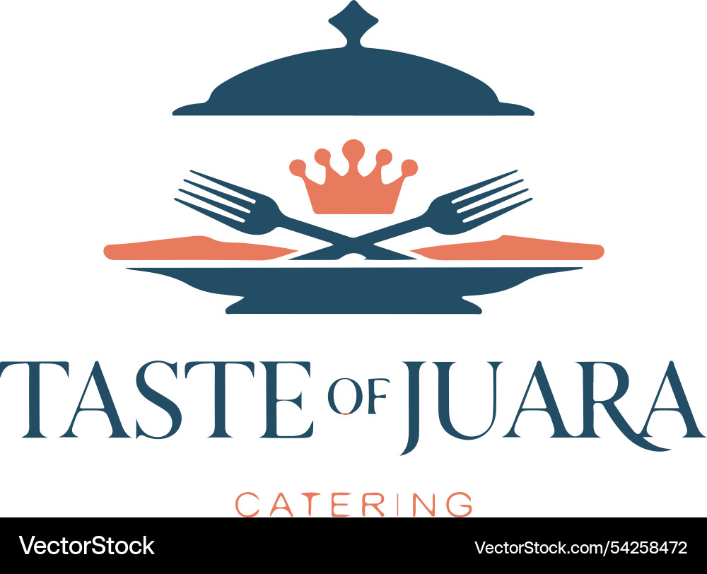 A logo design for catering business Royalty Free Vector