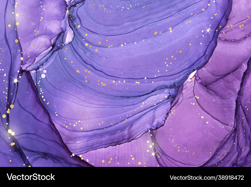 Abstract luxury lavender liquid watercolor Vector Image
