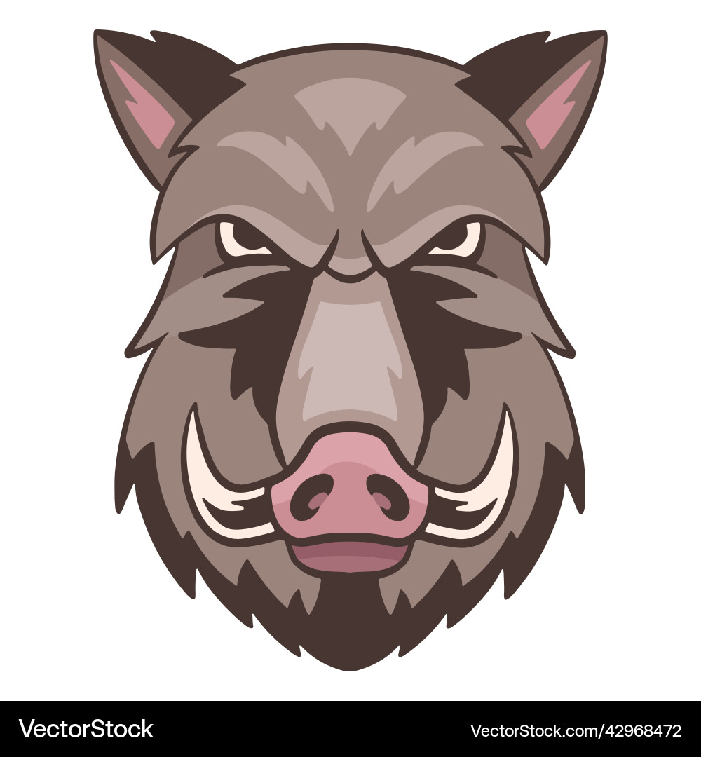 Angry boar logo Royalty Free Vector Image - VectorStock