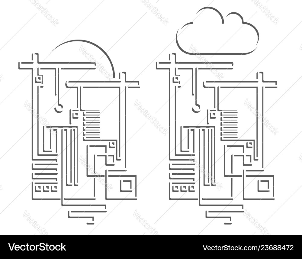 Engineering and construction Royalty Free Vector Image
