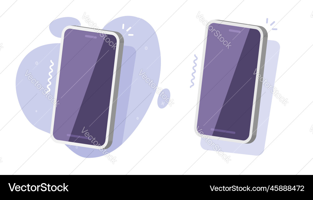 Phone 3d mockup blank screen icon cellphone Vector Image