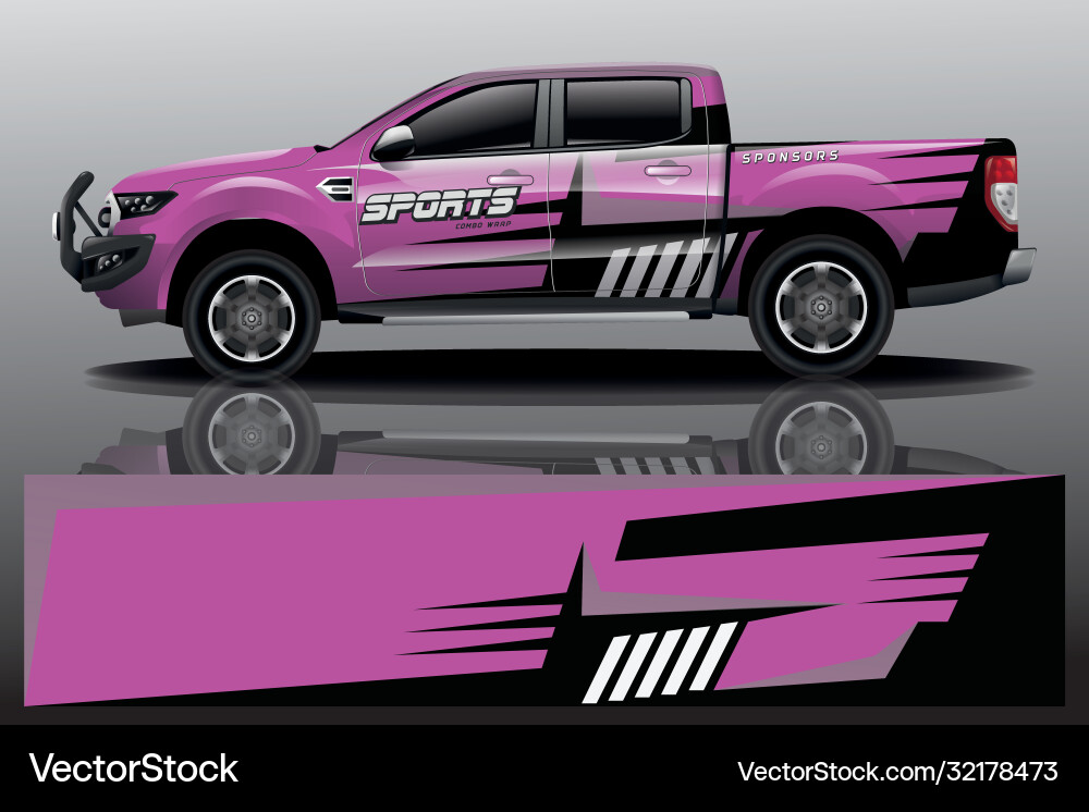 Ford Ranger Off-Road Graphics Royalty Free Vector Image